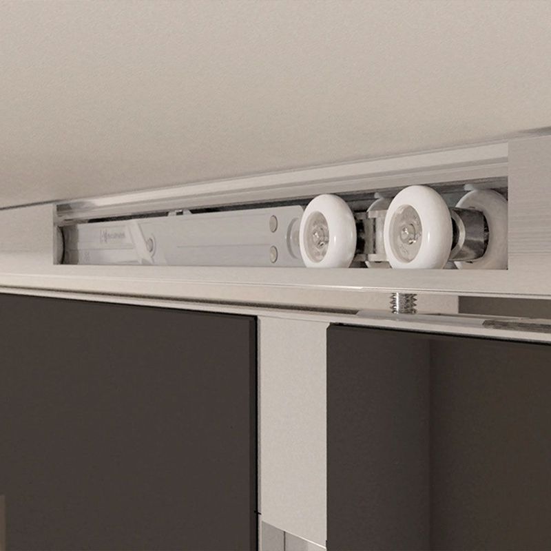 KIT DE CORRER SISTEMA AL 86 PREMIUM DE SOBREPOR COM 2 AMORTECEDOR SOFT ...