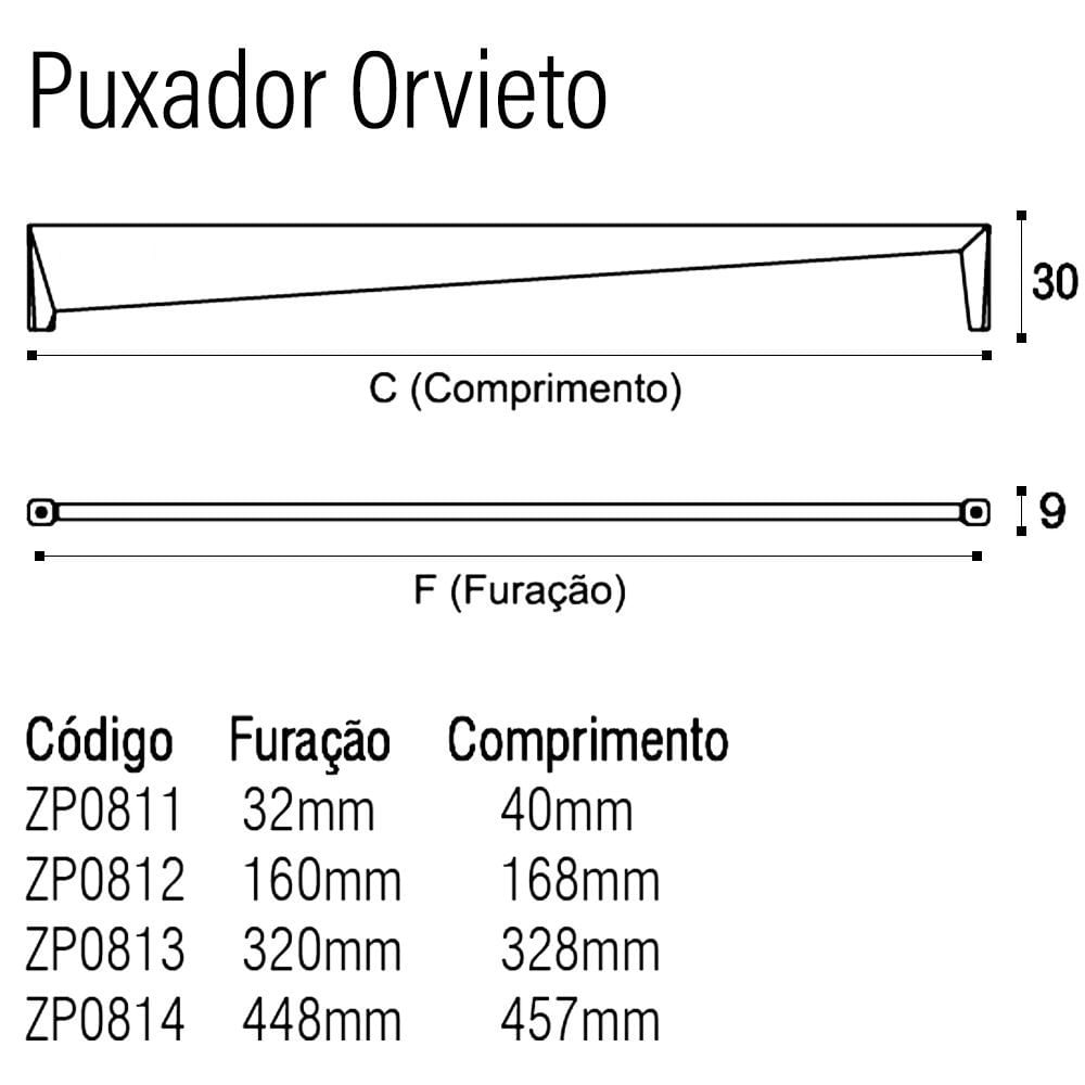 PUXADOR ORVIETO - ZEN DESIGN