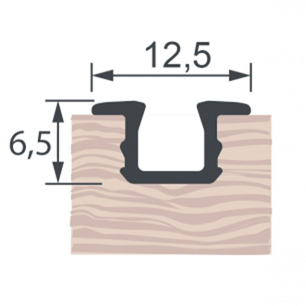 TRILHO DE CORRER INFERIOR DE EMBUTIR REF. 2053 - ALTERNATIVA